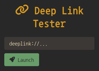 Deep Link Tester